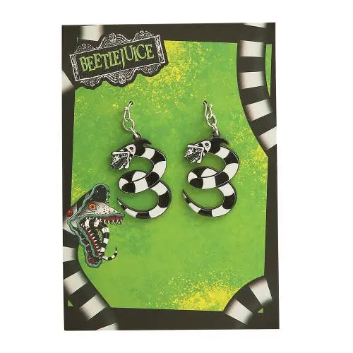 BEETLEJUICE Enamel Sandworm Drop Earrings