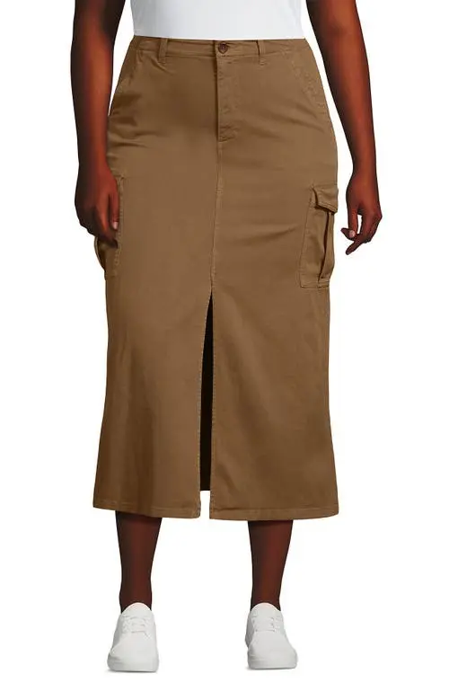LANDS' END Cargo Maxi Skirt - Coriander