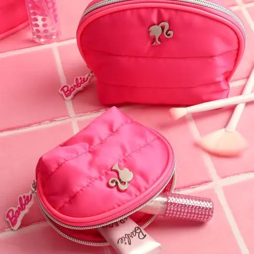 BARBIE Quilted Makeup Bag Set