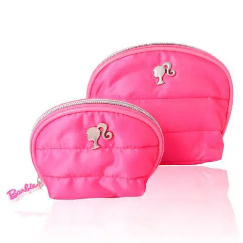 BARBIE Quilted Makeup Bag Set - Pink