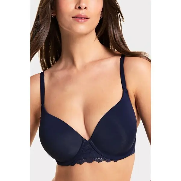 HARPER WILDE Base Lace T-shirt Bra - Navy