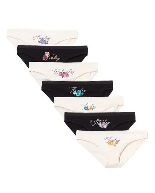 ADORE ME Elaina Bikini Panties Pack Of 7 - Placement Pink