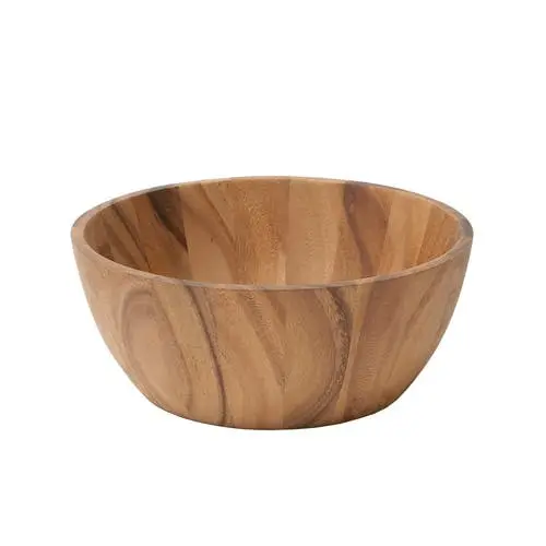 FRIELING Acacia Wood Tulip Bowl - Brown