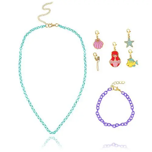 Disney The Little Mermaid Necklace And Bracelet Set - Multi