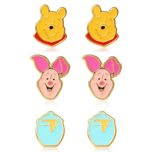 Disney Winnie The Pooh Stud Earring Set - Multi