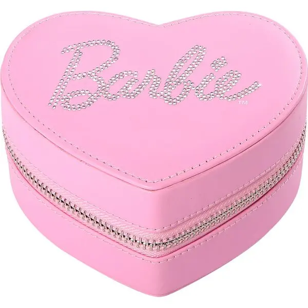 BARBIE Heart-shaped Jewelry Case For Travel - Pink