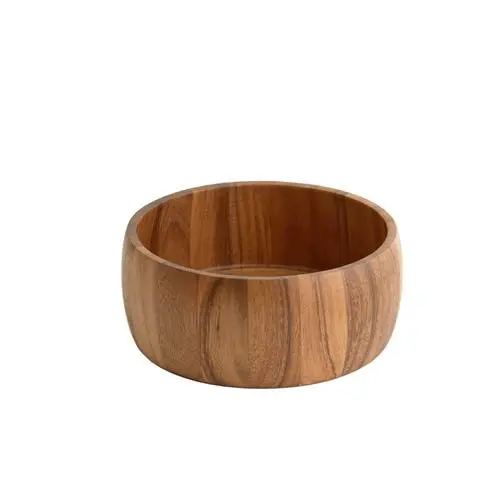 FRIELING Acacia Wood Calabash Bowl - Brown
