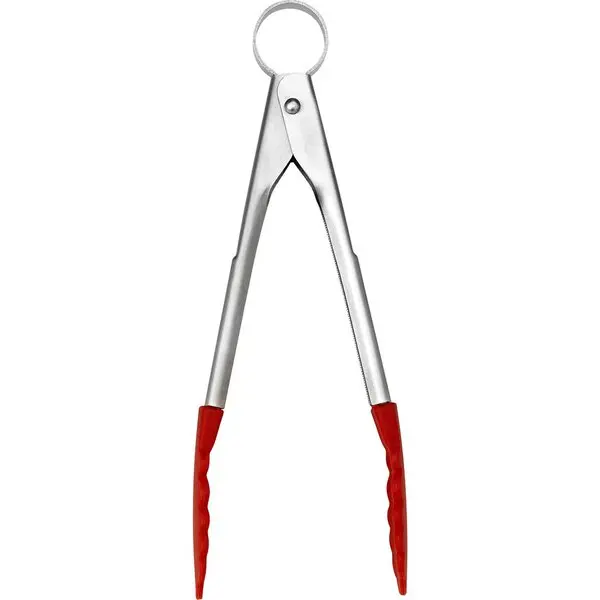 CUISIPRO Silicone Mini Tongs - Red