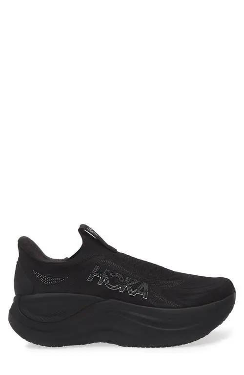 HOKA® Skyward Laceless Recovery Sneakers - Black/black