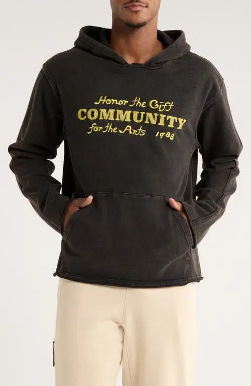 HONOR THE GIFT Vintage Embellished Hoodie - Black