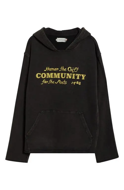 HONOR THE GIFT Vintage Embellished Hoodie - Black