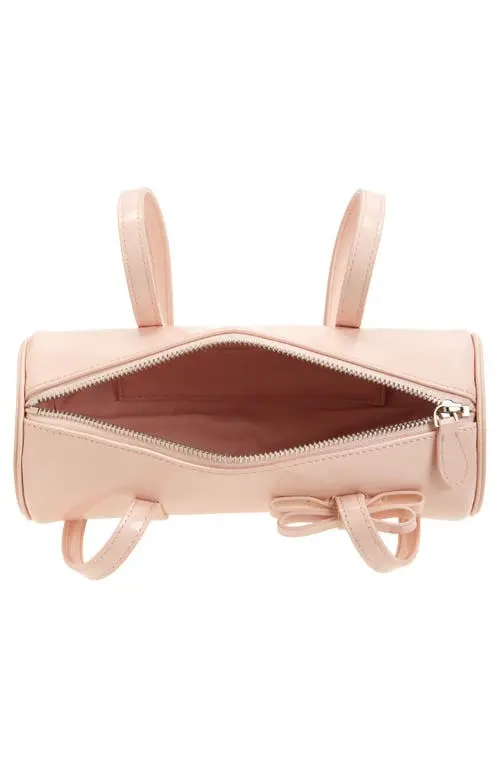 Sandy Liang Leather Pencil Case Handbag - Pale Pink