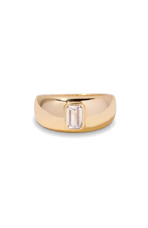 BROOK & YORK Carter Baguette Cut Cubic Zirconia Dome Ring