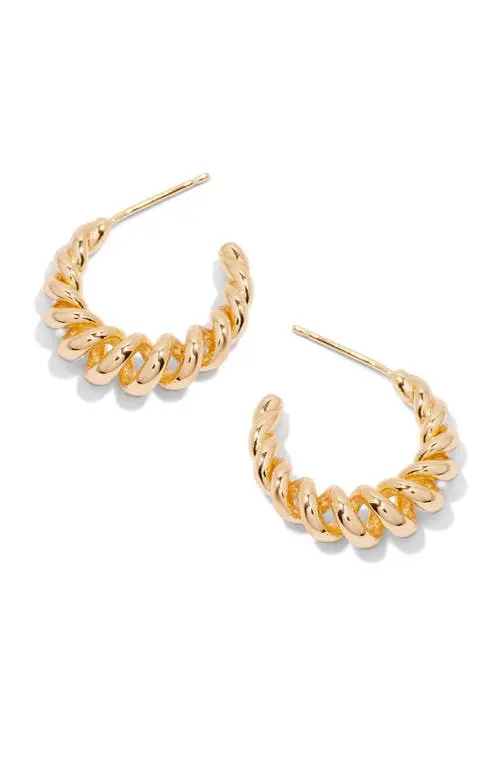 BROOK & YORK Calla Spiral Hoop Earrings