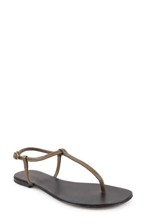 ARTISAN CRAFTED BY ZIGI Ankle Strap Leather Sandal - Taupe Leather