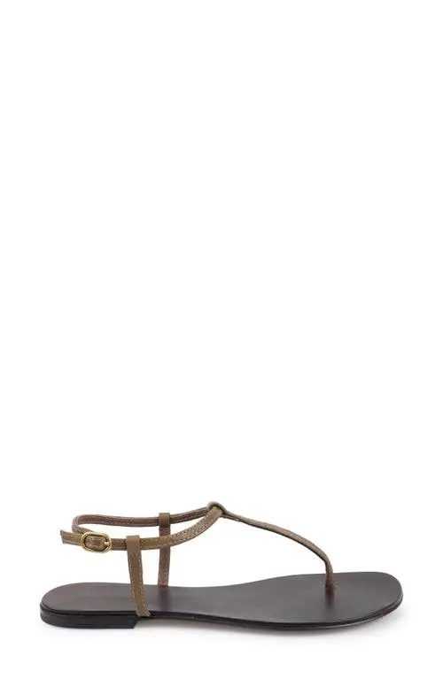 ARTISAN CRAFTED BY ZIGI Ankle Strap Leather Sandal - Taupe Leather