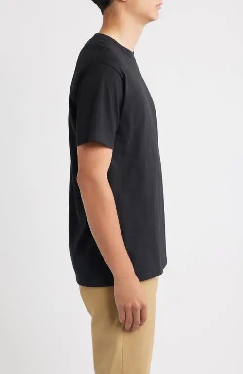 Brixton Crest Cotton Graphic T-shirt - Black/copper/medium Blue