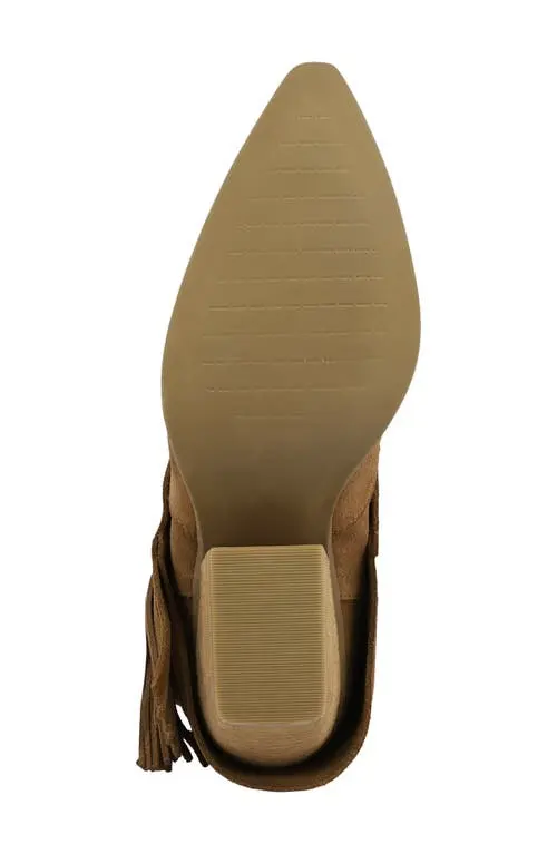 Mia Deston Pointed Toe Western Boots - Tan