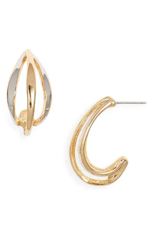 KENNETH JAY LANE Two-tone Hoop Earrings - Two Tone