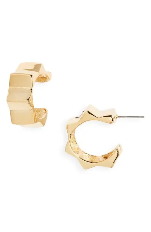 KENNETH JAY LANE Spike Hoop Earrings - Gold