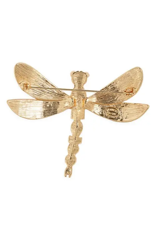 KENNETH JAY LANE Faux Pearl Dragonfly Pin