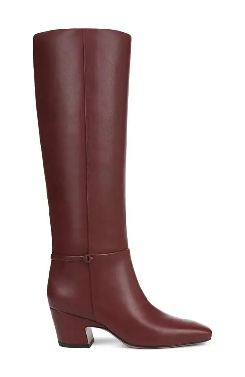 Franco Sarto Sorelina Knee High Boots - Bordo Red