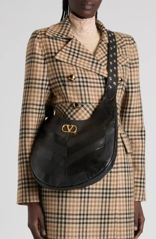 Valentino Garavani Patchwork Leather Hobo Bag