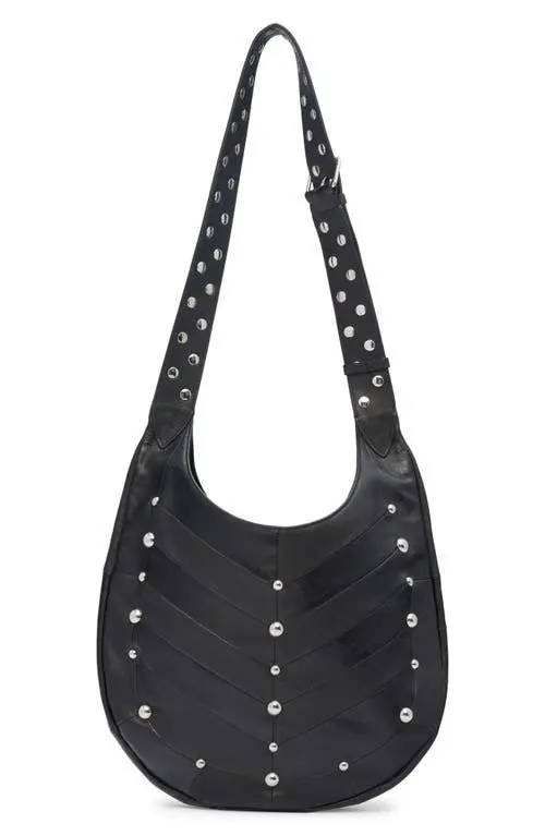 Valentino Garavani Small Patchwork Leather Hobo Bag - Nero