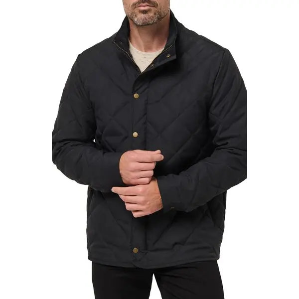 Travis Mathew Highlander Quilted Twill Jacket - Black