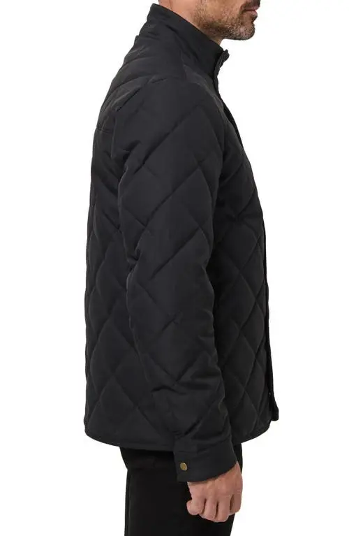 Travis Mathew Highlander Quilted Twill Jacket - Black