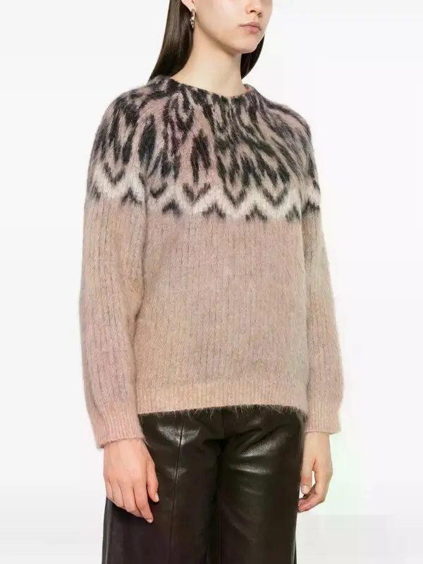 FORTE_FORTE Fairisle Pattern Sweater