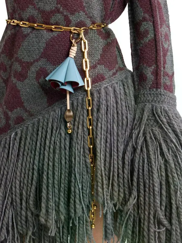 Etro Flower Leather Keyring
