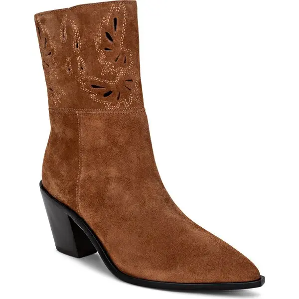 L'Agence Anne Western Boots - Buckskin Suede