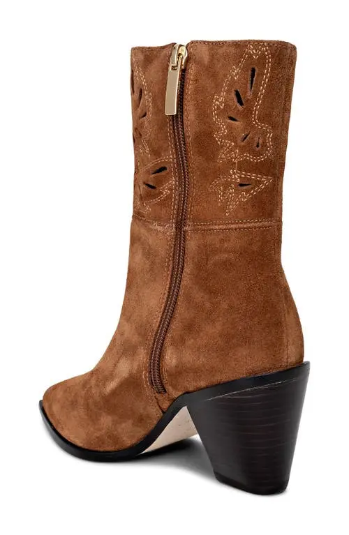 L'Agence Anne Western Boots - Buckskin Suede