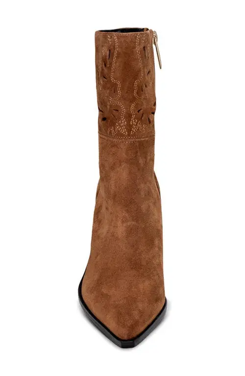 L'Agence Anne Western Boots - Buckskin Suede