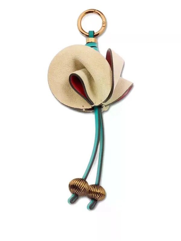 Etro Leather Flower Keyring