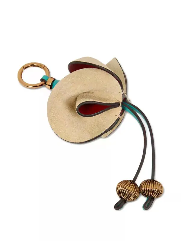 Etro Leather Flower Keyring