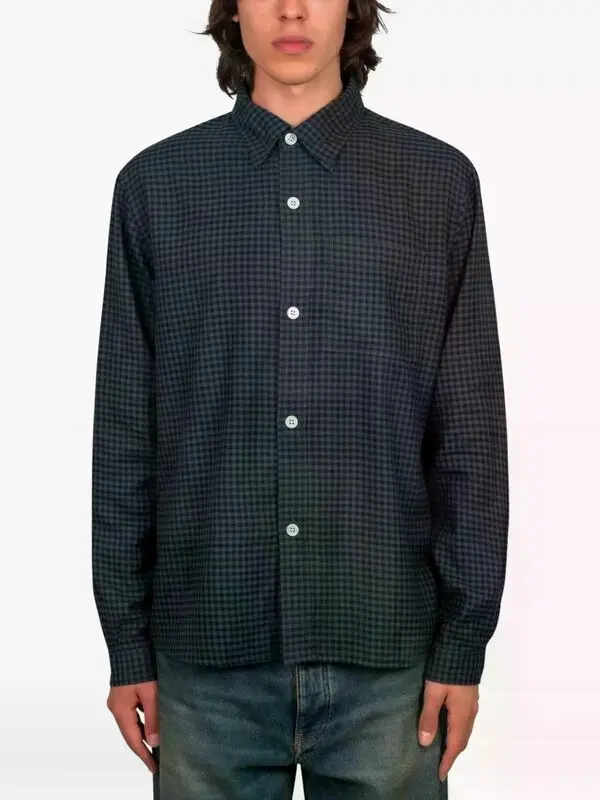ANOTHER ASPECT Gingham-check Shirt