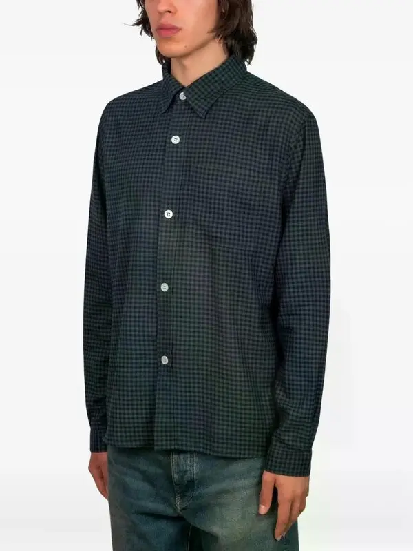 ANOTHER ASPECT Gingham-check Shirt