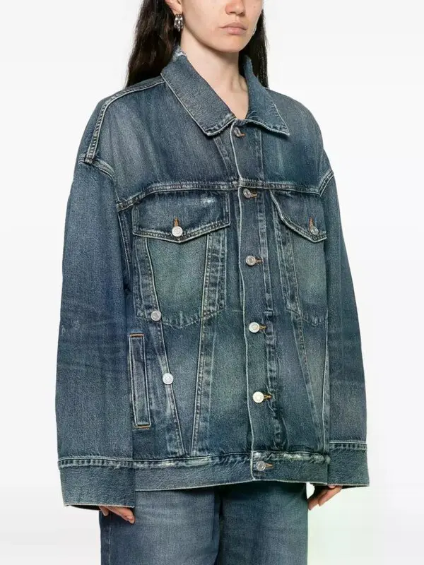 AGOLDE Buttoned Denim Jacket - Blue