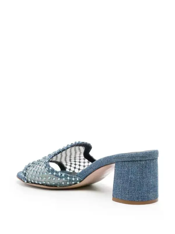 LE SILLA Gilda 65mm Crystal-embellished Mules