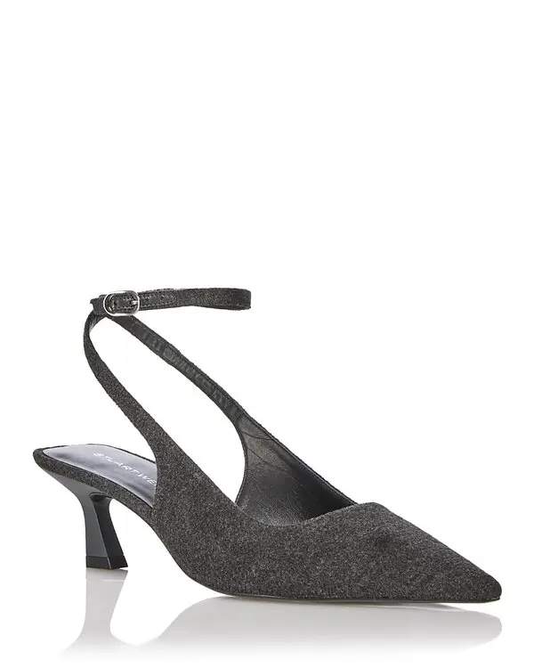 STUART WEITZMAN Vinnie 50 Ankle Strap Pumps