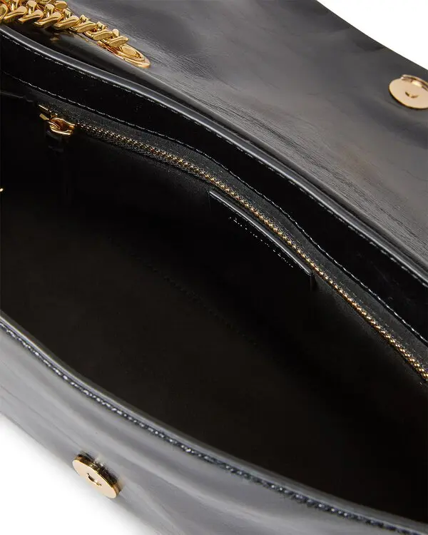 Veronica Beard Small Crinkle Leather Wedge Bag