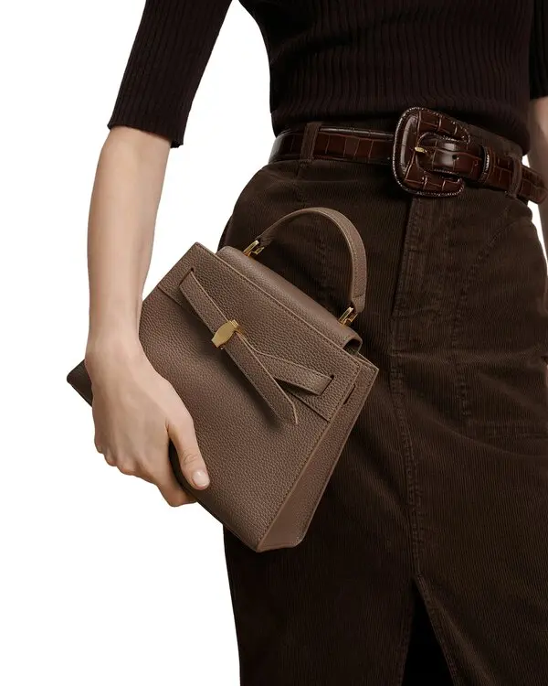 Veronica Beard Dash Small Leather Crossbody Bag