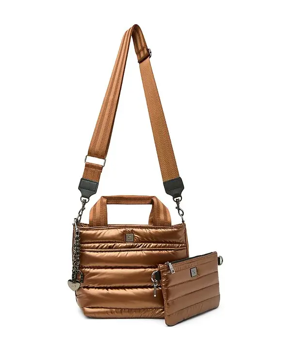 THINK ROYLN Escapade Quilted Crossbody Tote - Pearl Chestnut