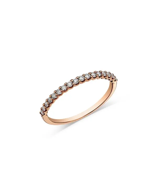 Bloomingdale'S Diamond Stack Band In 14k - Rose Gold