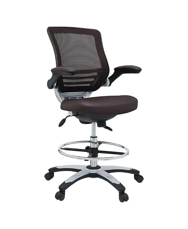 MODWAY Edge Drafting Chair - Brown