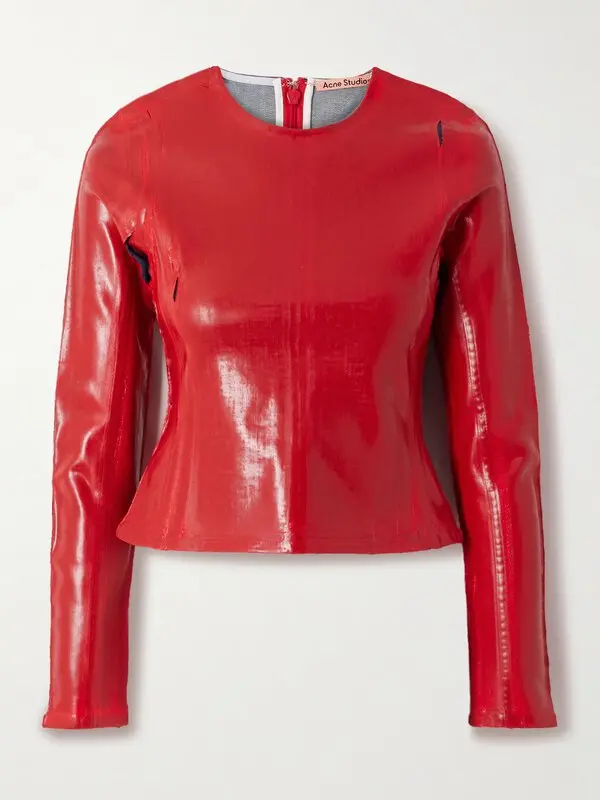 Acne Studios Coated-denim Top