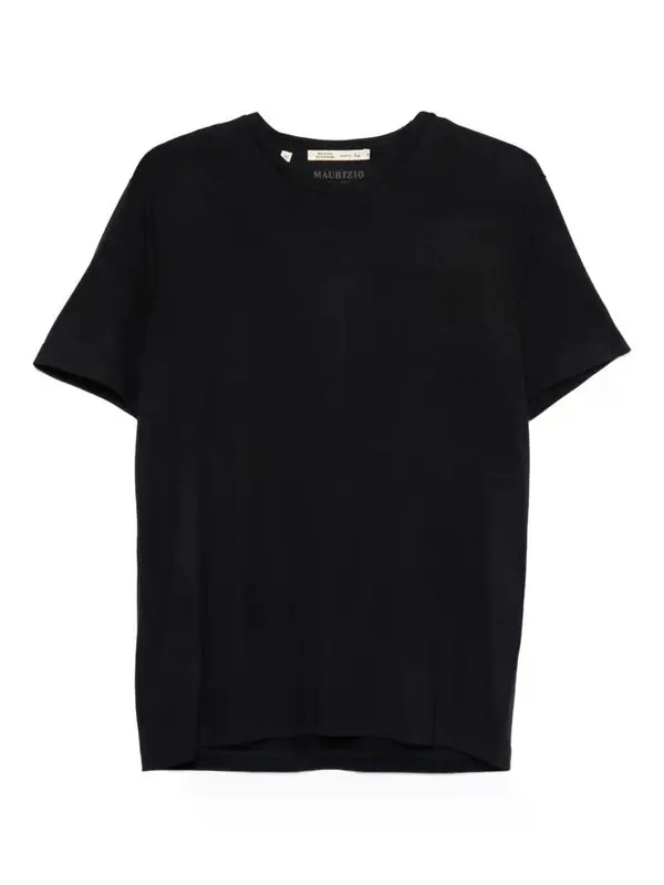 MAURIZIO BALDASSARI Virgin-wool T-shirt - Blue
