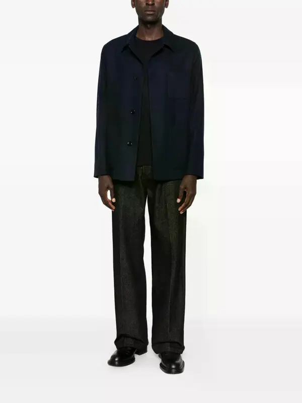 MAURIZIO BALDASSARI Virgin-wool T-shirt - Blue